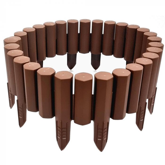 Barna ágyásszegély 2,2 m*150 mm - Kertészeti-borászati és lakásfelszerelési kellékek