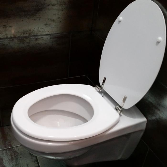 P-10 WC ülőke - MDF, fehér, fém zsanér - Kertészeti-borászati és ...